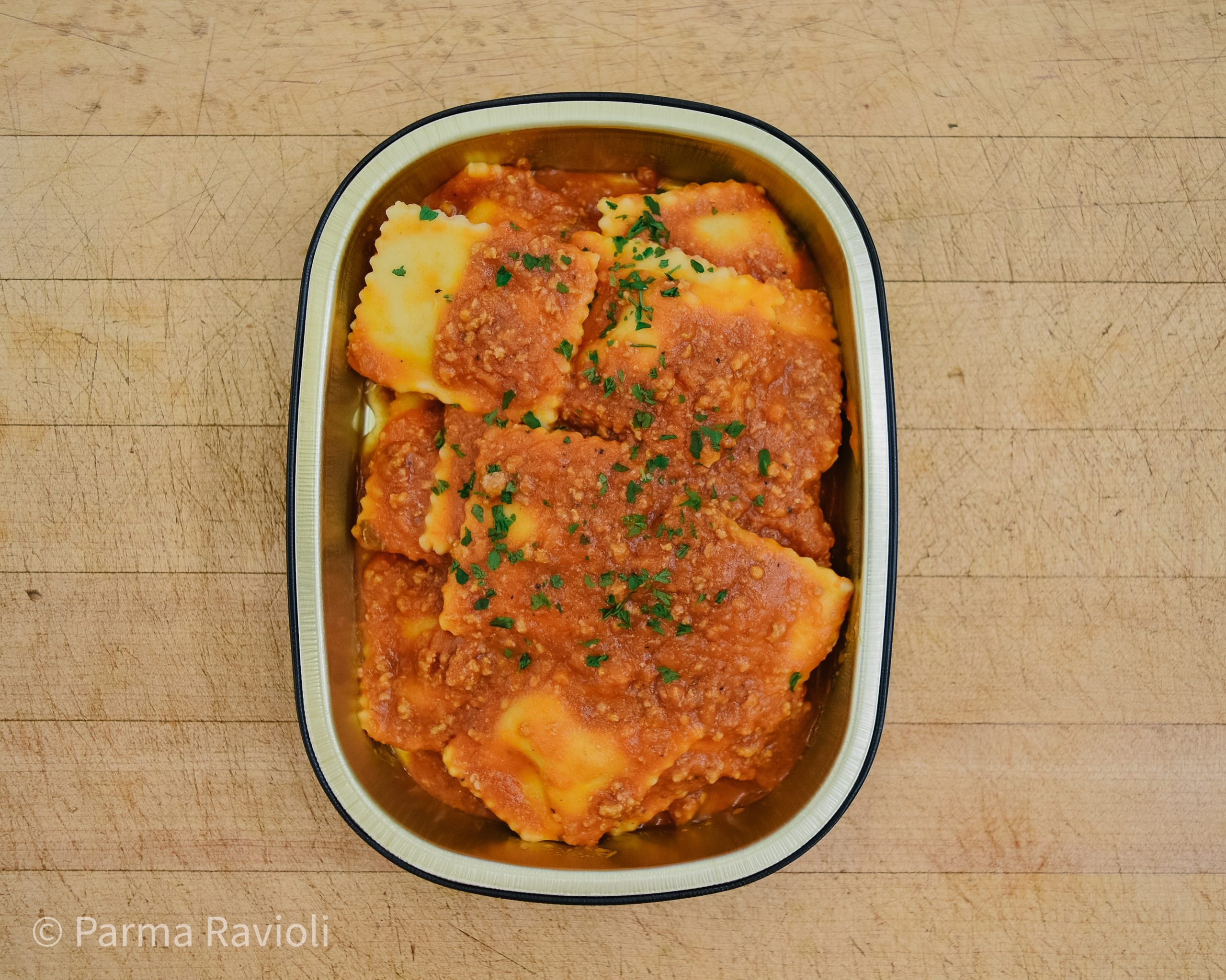 Meat Ravioloni in Meat Sauce – Parma Ravioli